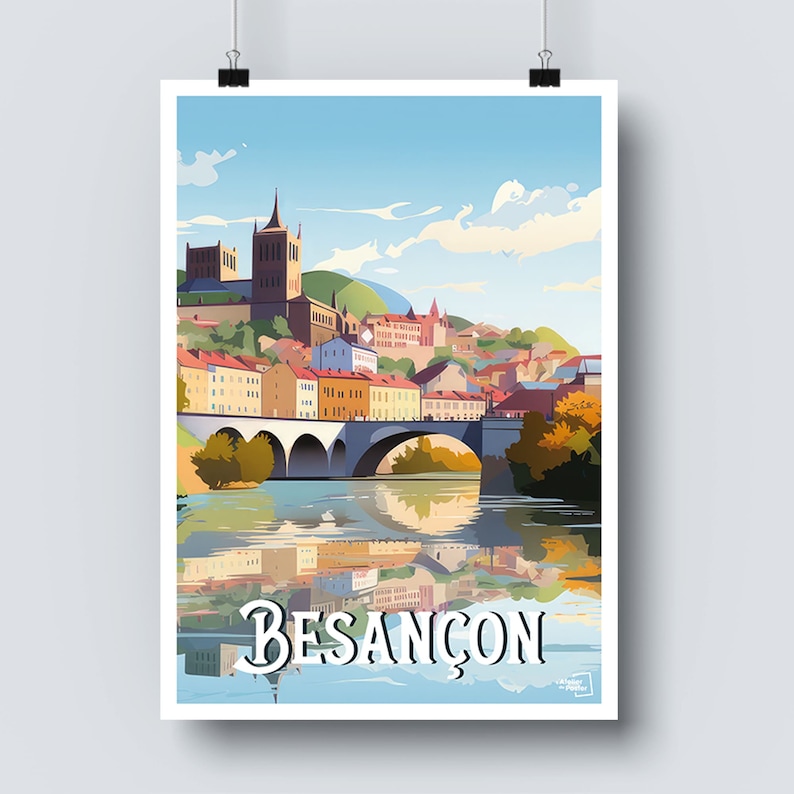 Affiche Besançon Travel Poster - Etsy France