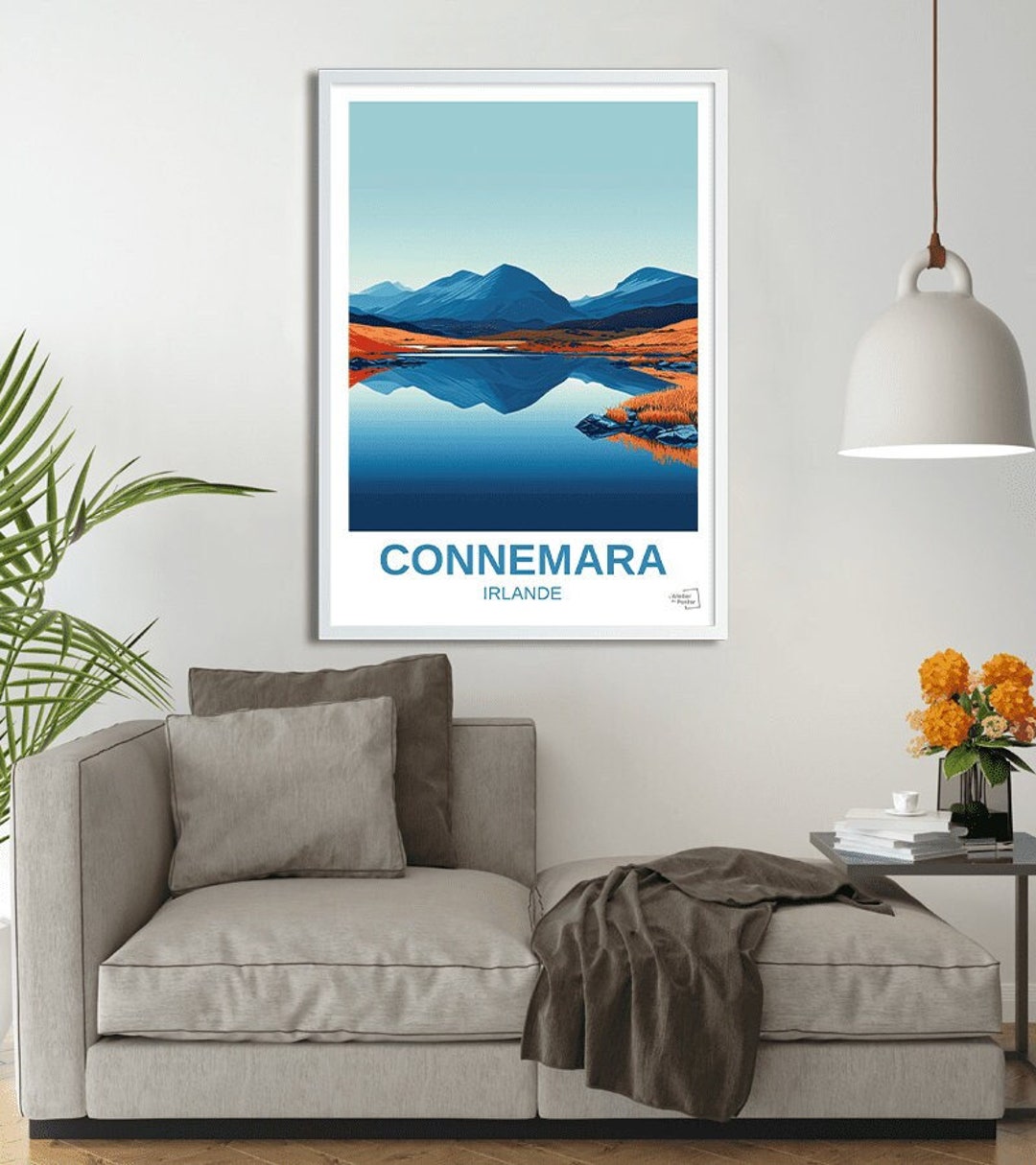 Connemara Travel Poster Vintage – Ireland Wall Art Print, Celtic ...