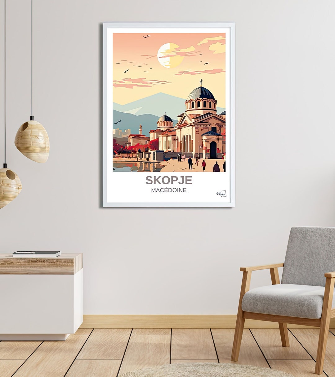 Poster Skopje Macedonia Travel Poster - Etsy