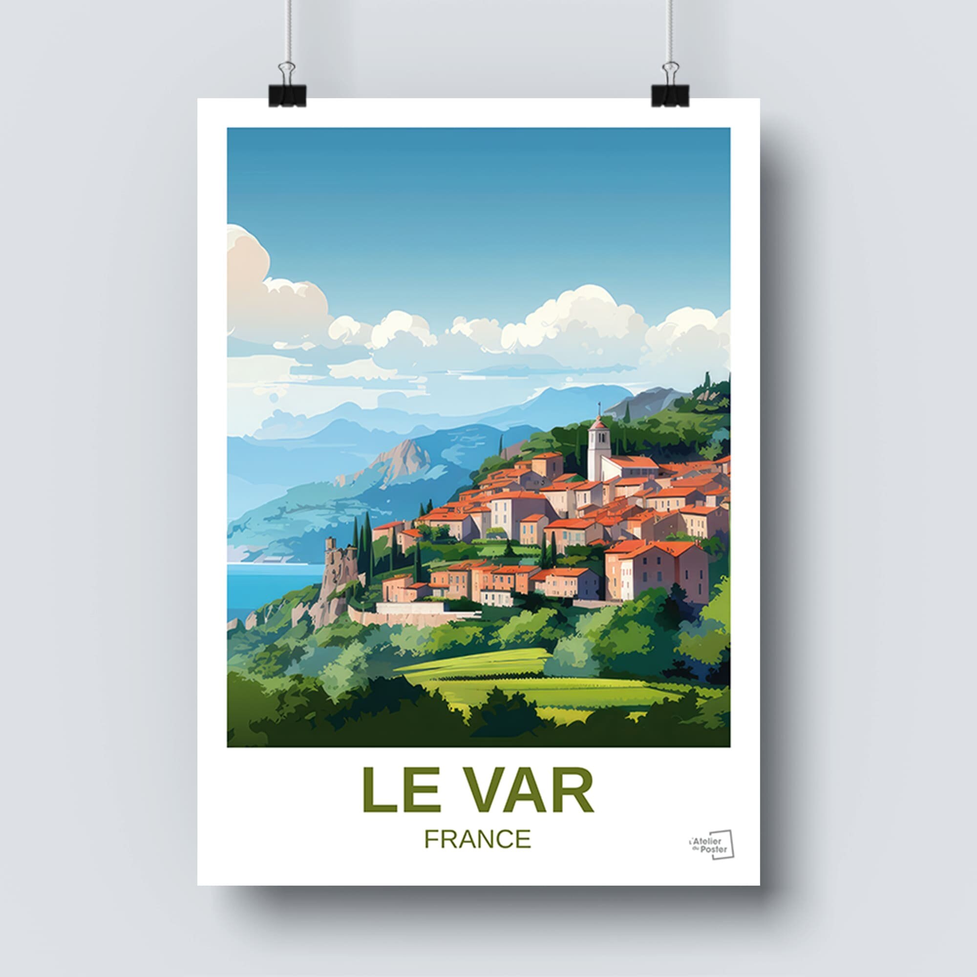 Le Var Poster Travel Poster - Etsy