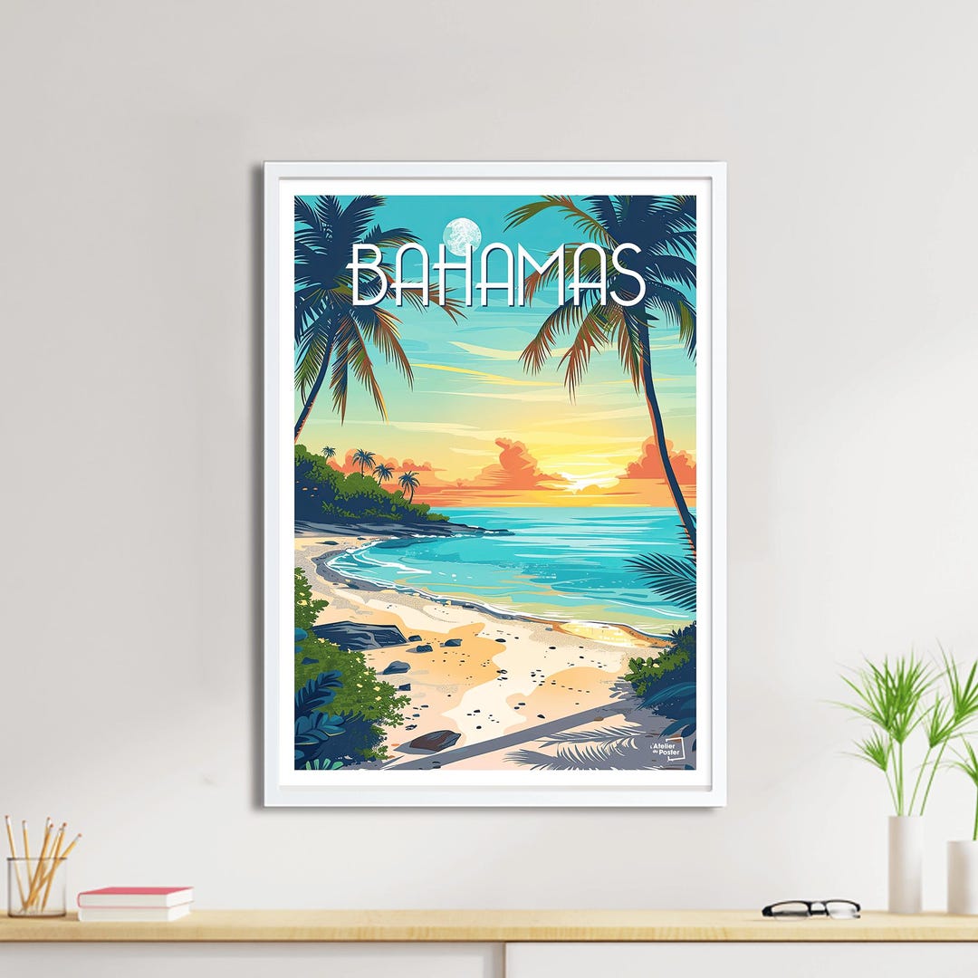 Bahamas Poster - Travel Poster - Etsy UK