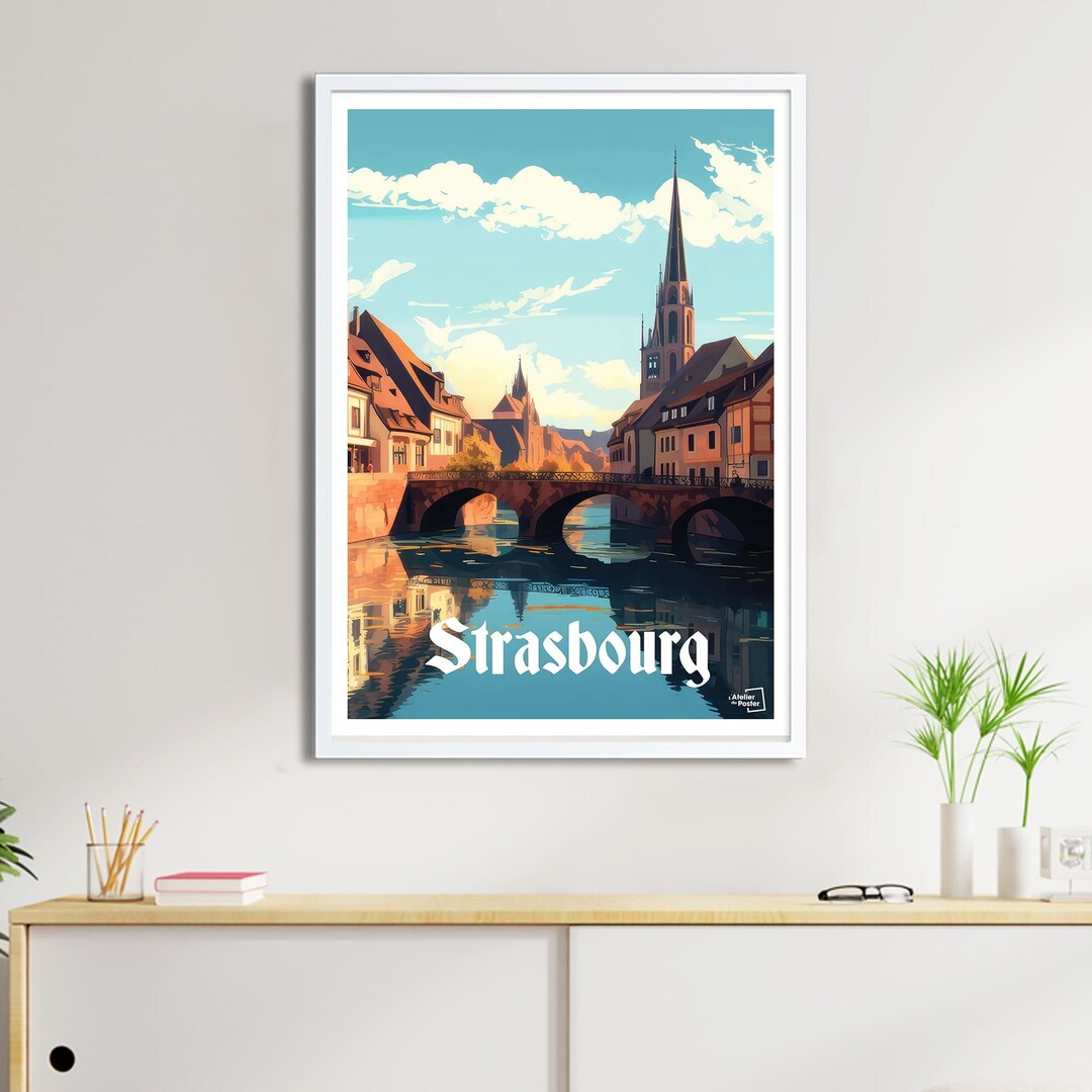 Strasbourg Poster Travel Poster - Etsy
