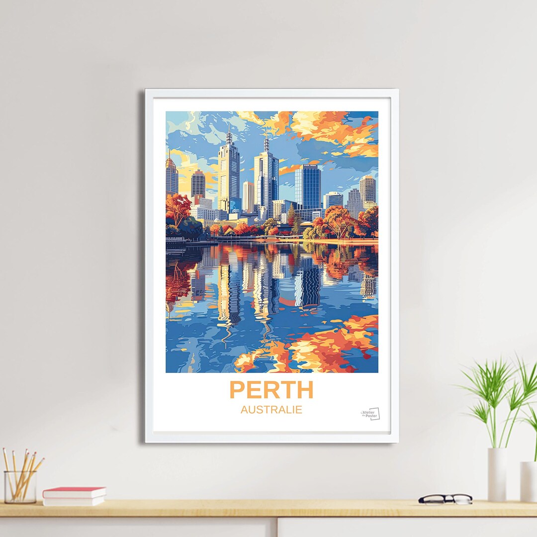 Perth Poster - Travel Poster - Etsy