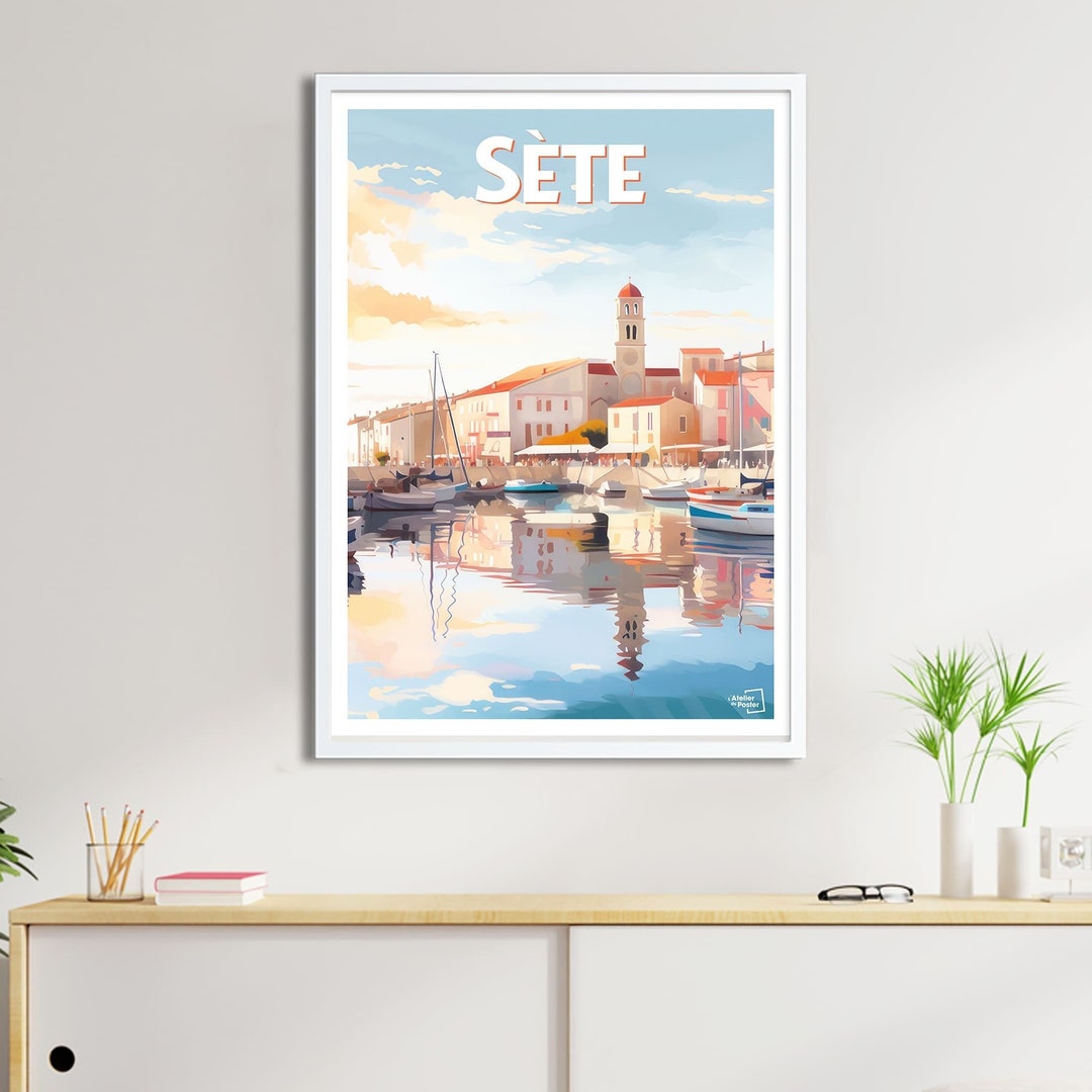 Affiche Sète - Travel Poster - Etsy France