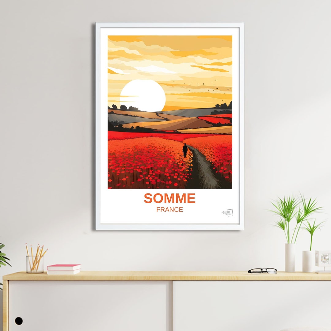 Somme Poster – Preserved Nature, Sandy Beaches, and Rich History - Etsy