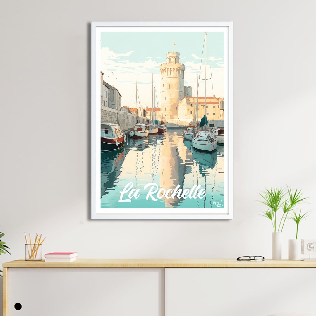 La Rochelle Poster – Travel Poster – Vintage Wall Art – Coastal City ...