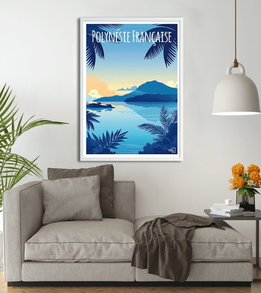French Polynesia Poster Travel Poster - Etsy