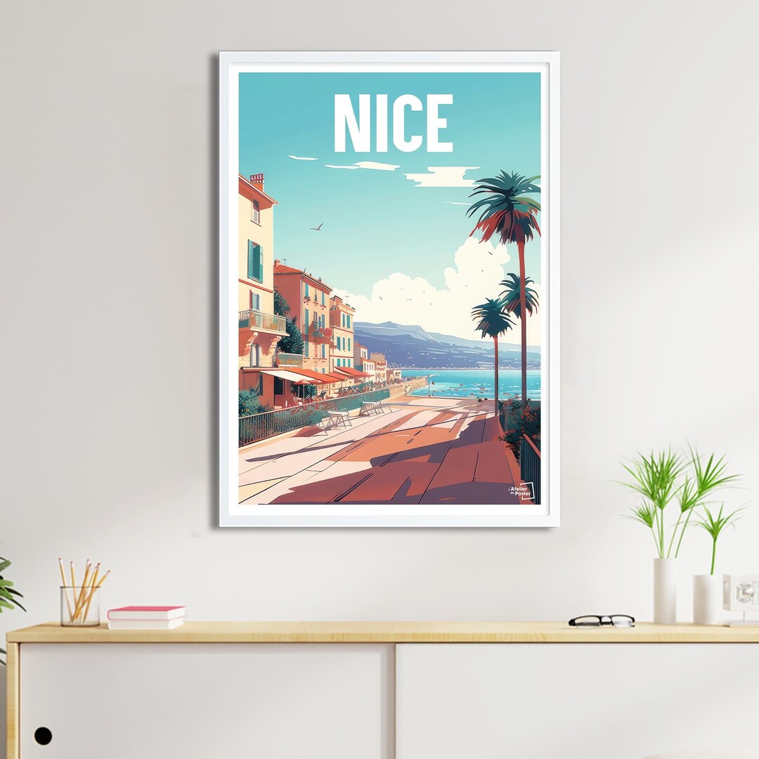 Poster Nice Travel Poster - Etsy