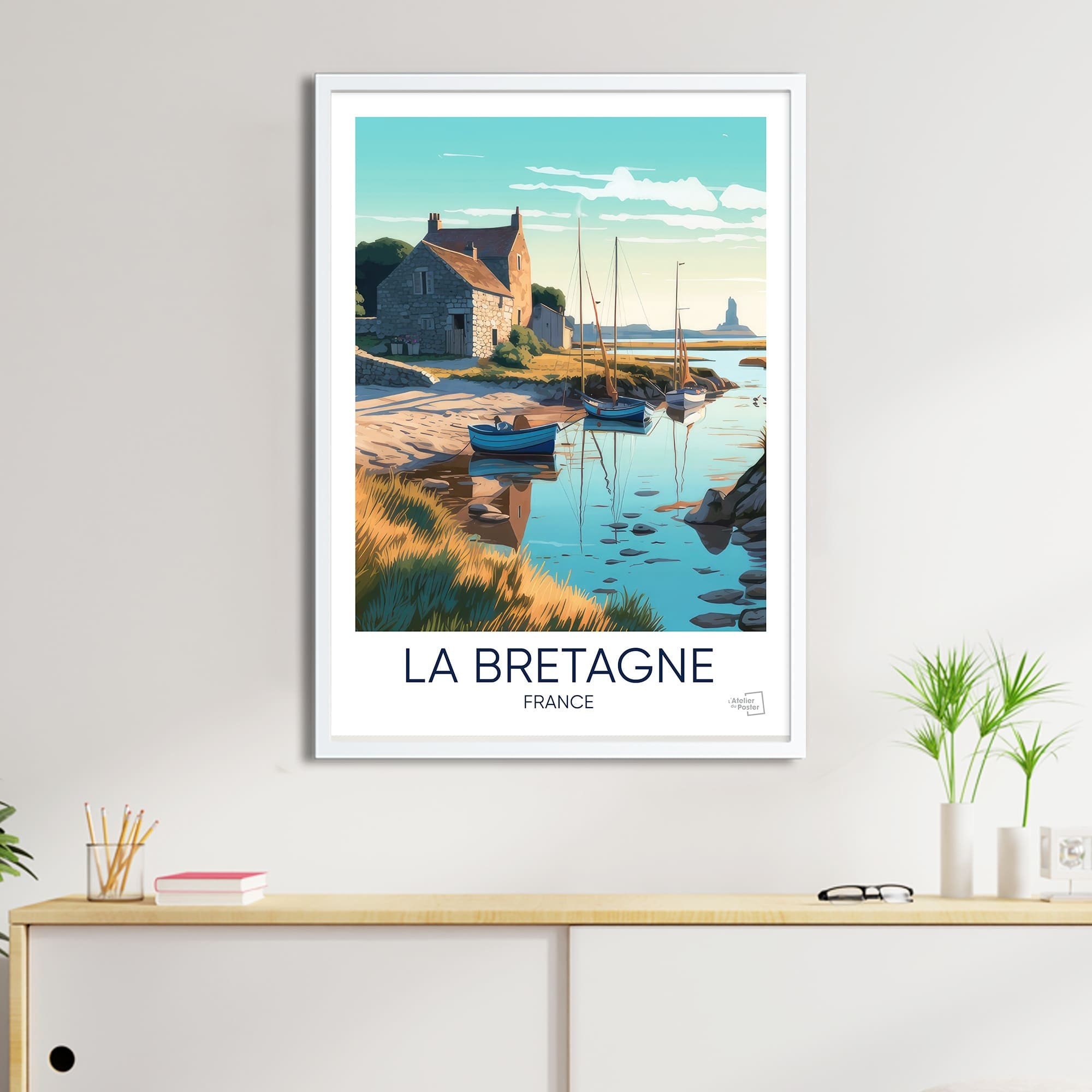 Affiche La Bretagne Travel Poster - Etsy France