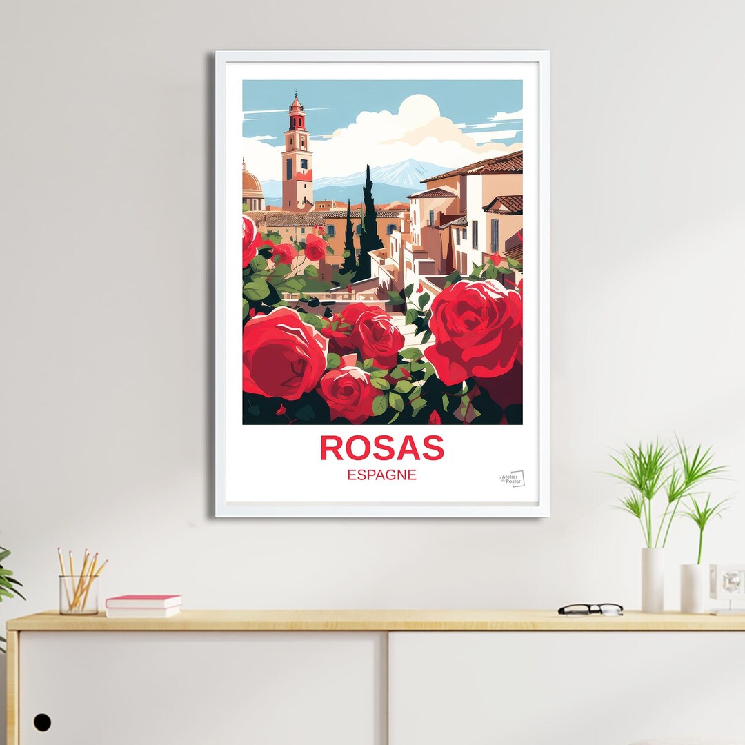 Rosas Poster Travel Poster - Etsy
