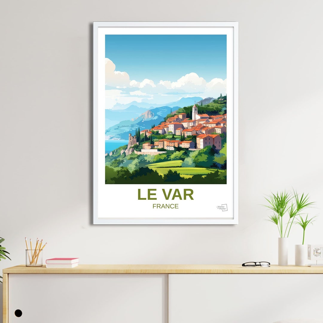 Le Var Poster Travel Poster - Etsy