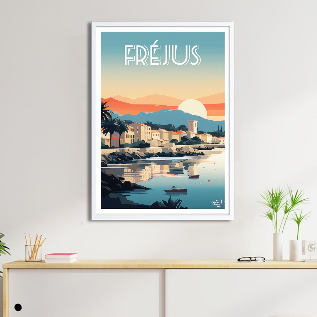 Frejus Poster Travel Poster - Etsy Hong Kong
