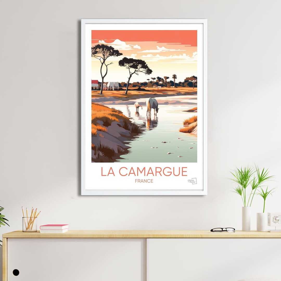 Poster La Camargue - Travel Poster - Etsy