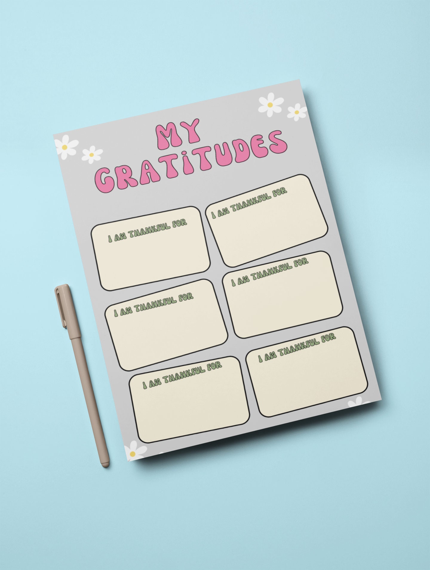 Printable Gratitude Template Manifestation Gratitude List - Etsy
