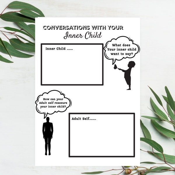 Inner Child Worksheet Template - Etsy
