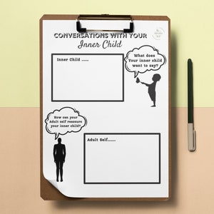 Inner Child Worksheet for Shadow Work Trauma Therapy - Etsy