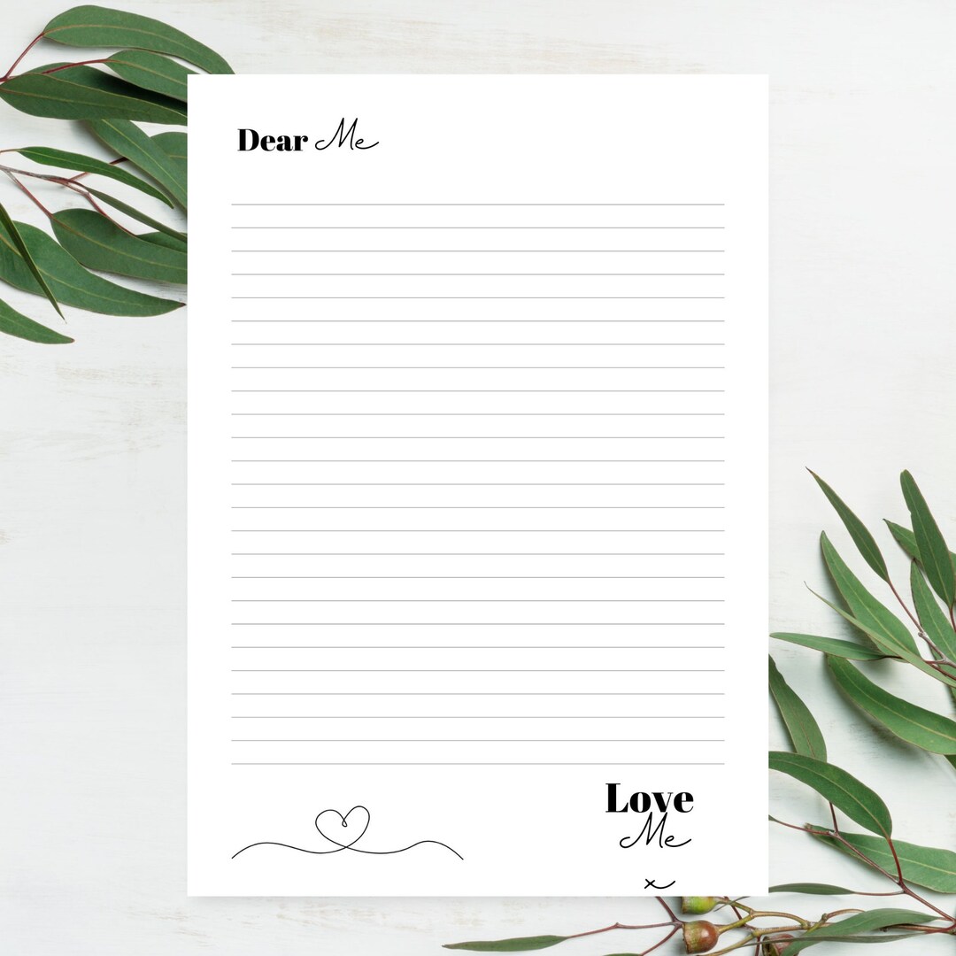 Carta de amor propio imprimible Entrada de diario descargable - Etsy México