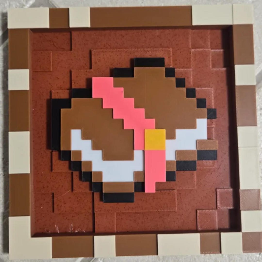 Pixel Item Frame | Retro Gaming Display With Magnetic Changeable Items ...