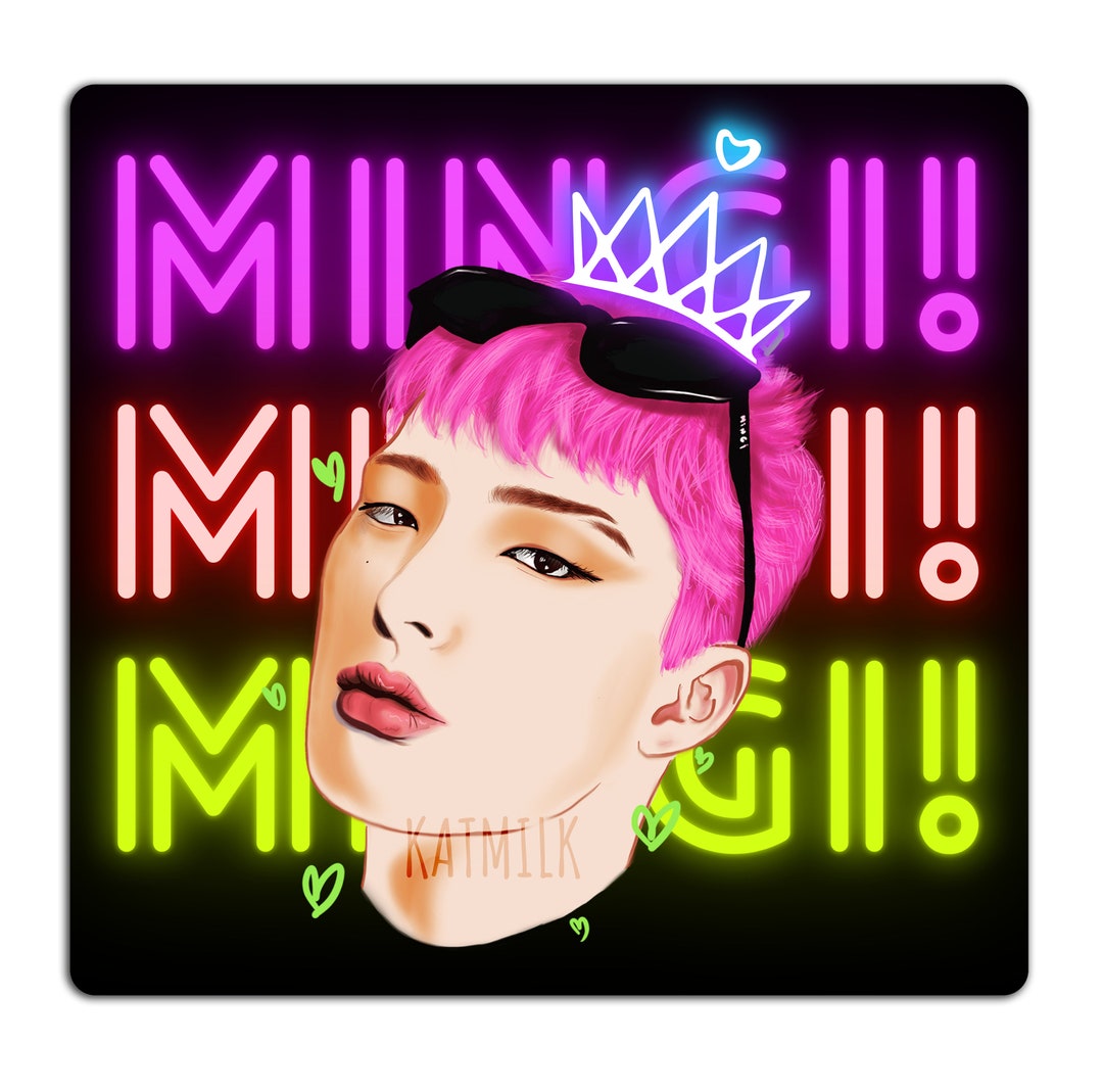 ATEEZ Mingi Mingi Mingi Pinkgi 3" Sticker! - Etsy