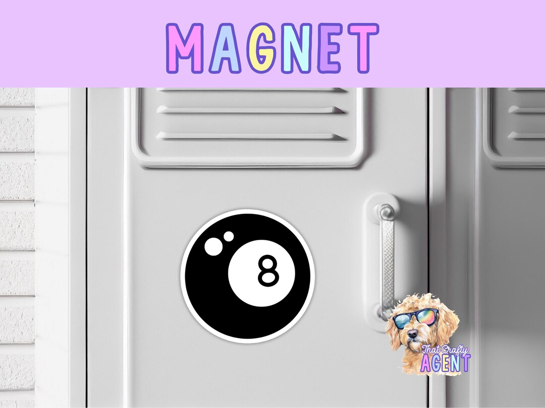 Magic 8 Ball Fridge Magnet | Cute | Handmade | Retro | Magnet | Gift ...