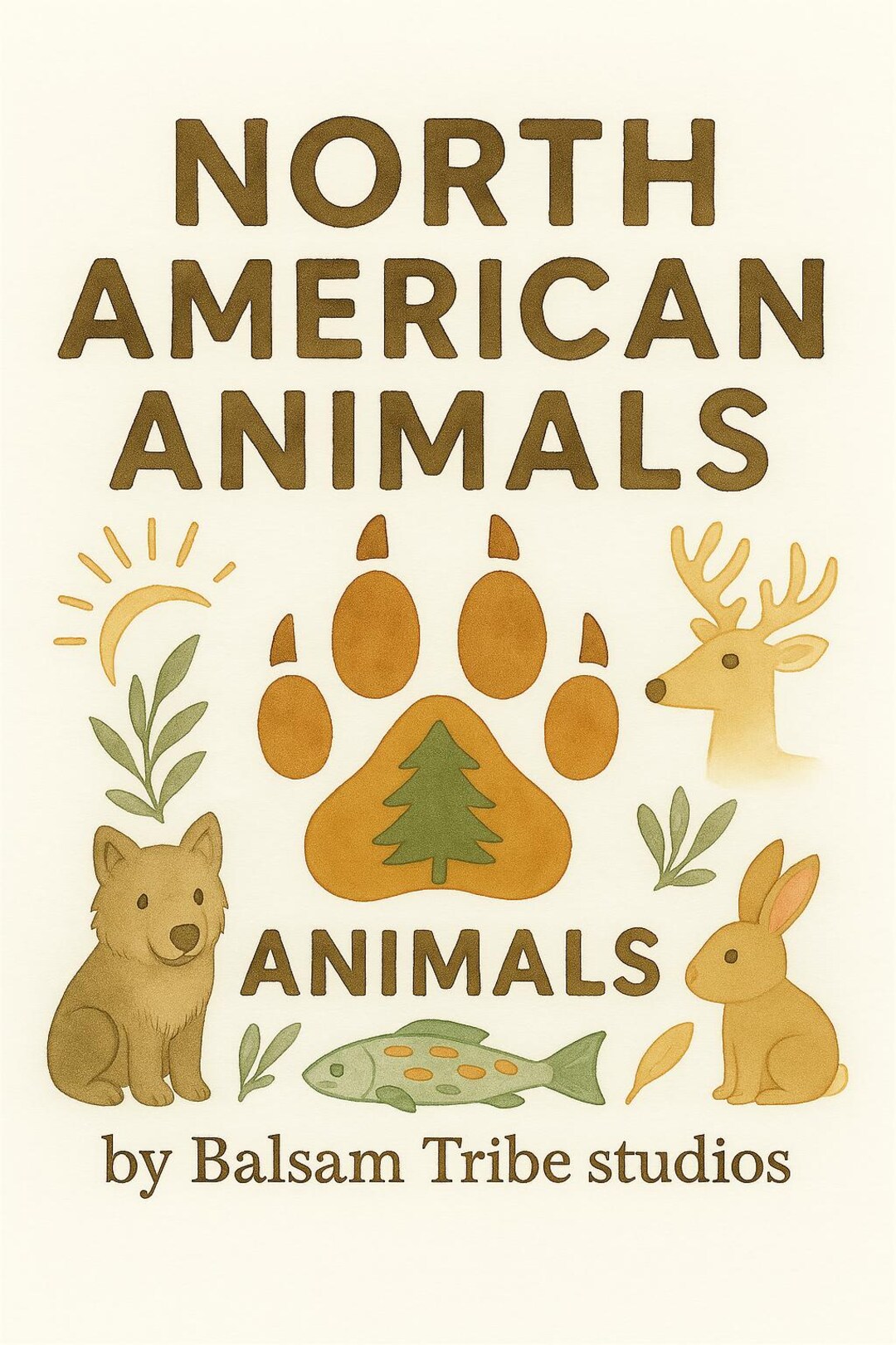 North American Animals: Coloring Pages With Facts - Etsy