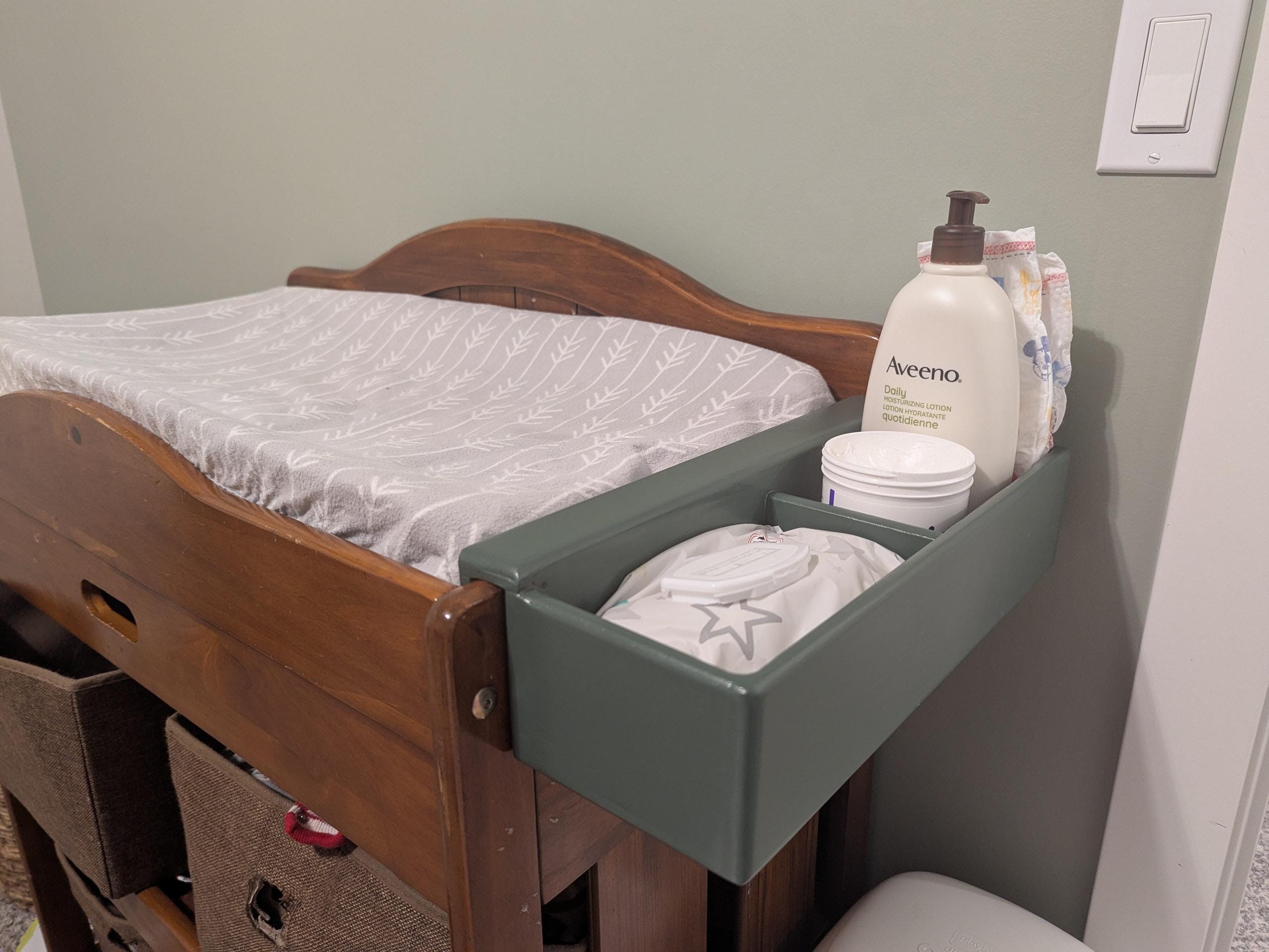 Caddy for Diaper Changing Table Extender - Etsy