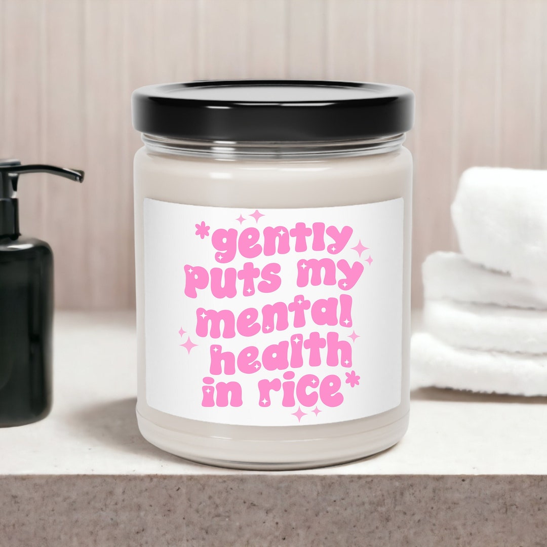 Mental Health Candle Natural Soy Candle for Stress Relief Calming ...