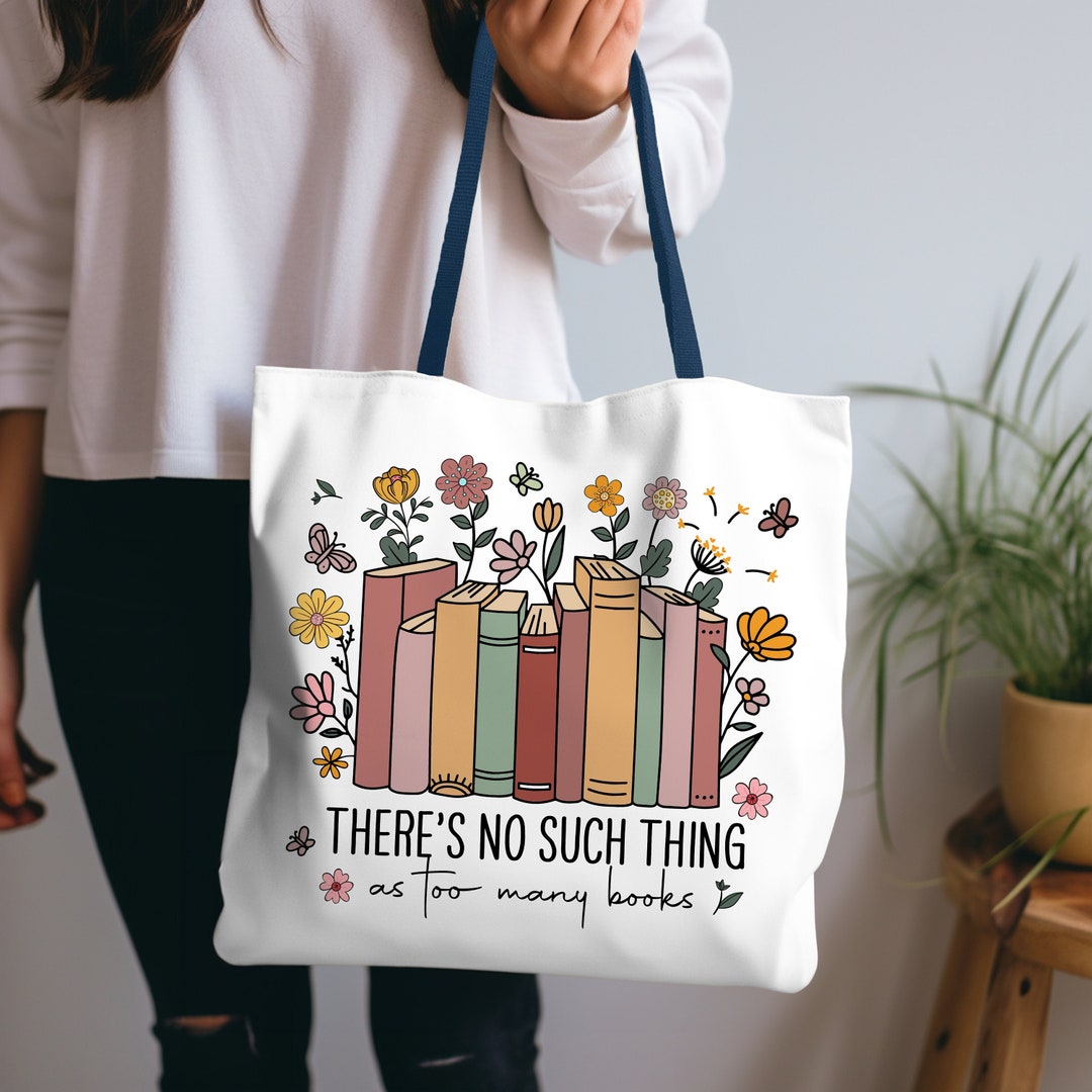 Book Tote Bag Reader Tote Bag Book Lover Bag Book Inspired Tote ...