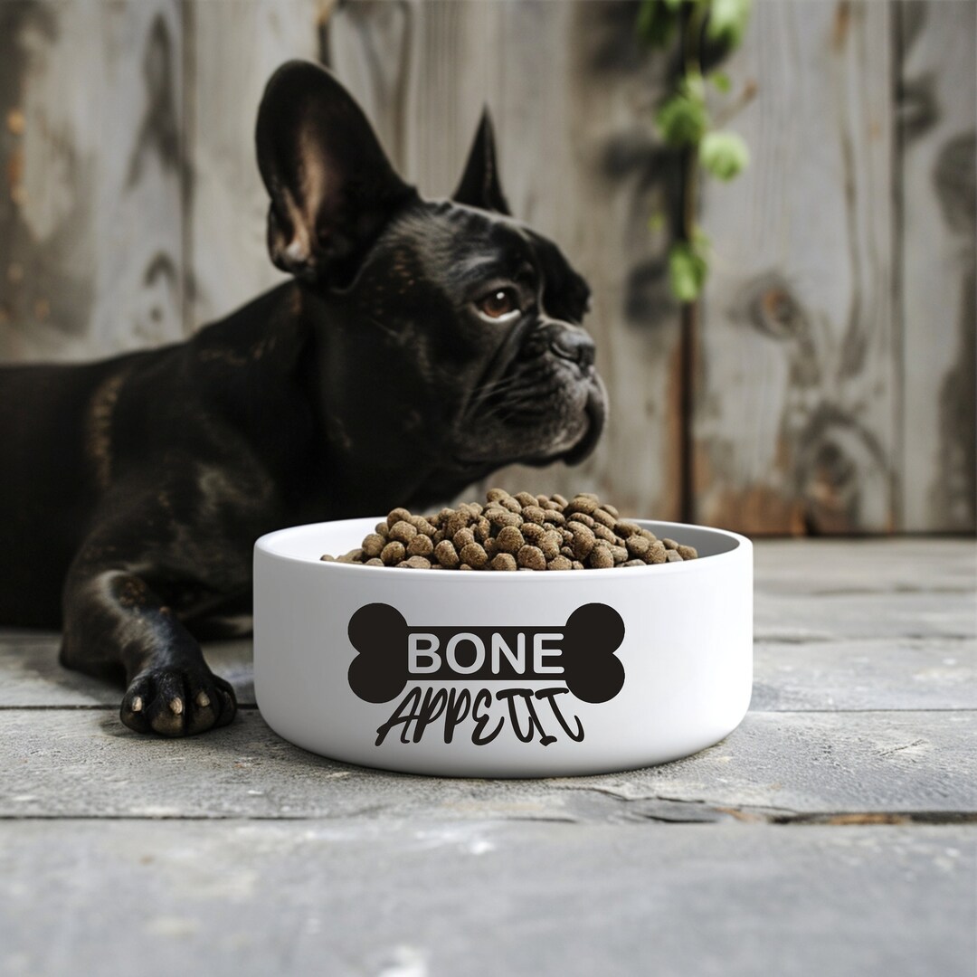 Bone Appetit Dog Bowl Dog Food Container Dog Water Bowl Dog Bone Bowl ...