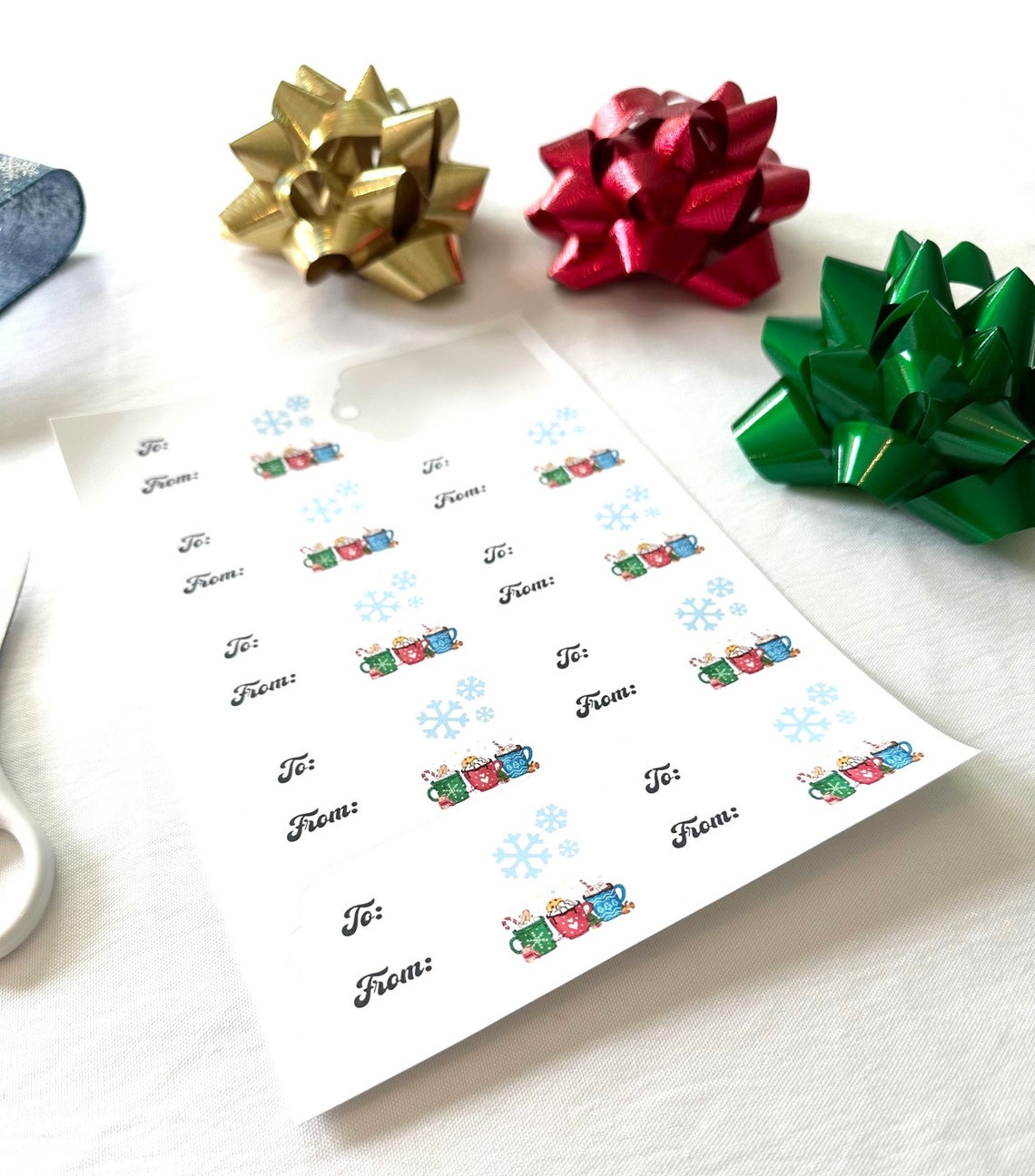 Christmas Gift Tag Stickers Personalized Holiday Gift Labels - Etsy