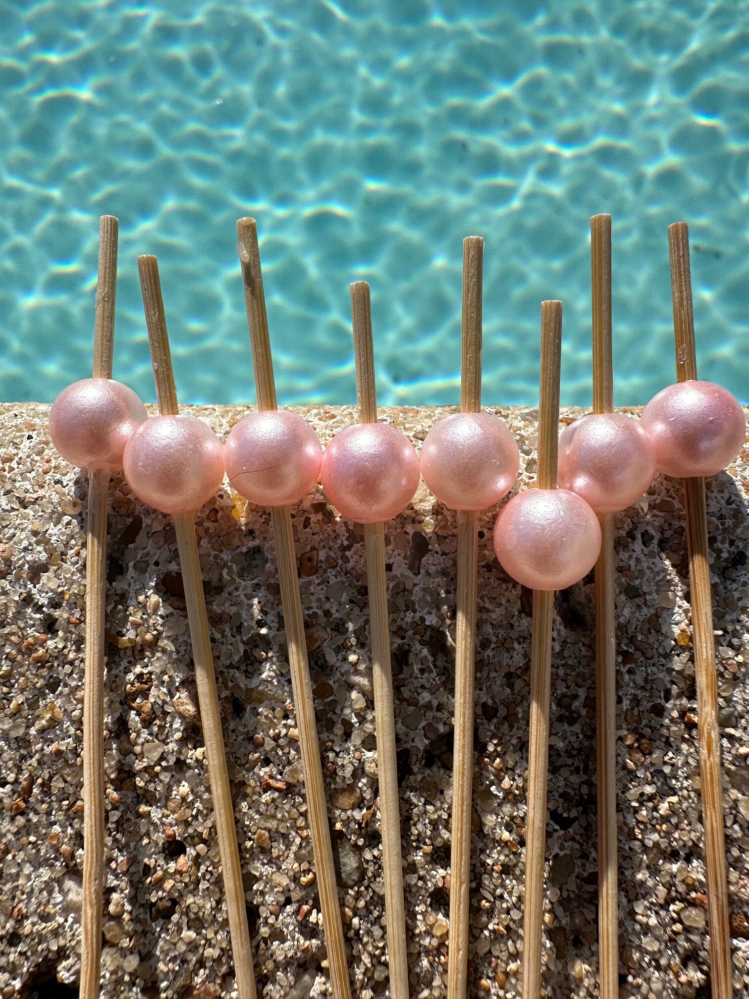 300 Pink Pearl Cocktail Pick Pink Appetizer Toothpicks Wedding Decor ...