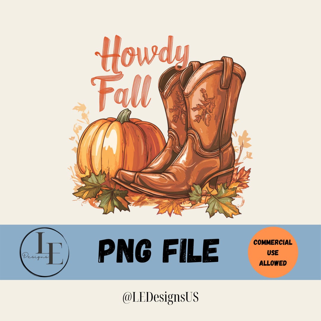 Howdy Fall PNG Pumpkin Clipart Fall Decor Thanksgiving PNG Autumn ...