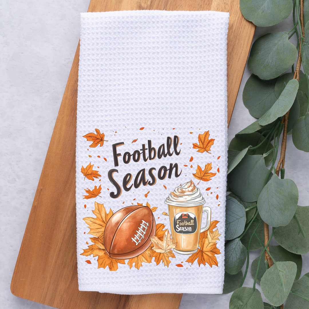 Football Kitchen Towel Fall Football Season Game Day Football Party ...