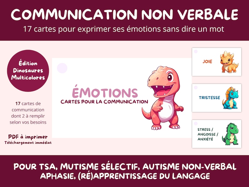 Communication Cards Emotions Autistic Person ASD Autism Selective ...