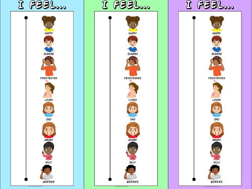Feelings Scale for Kids/ Interactive Feeling Scale/ Childrens ...
