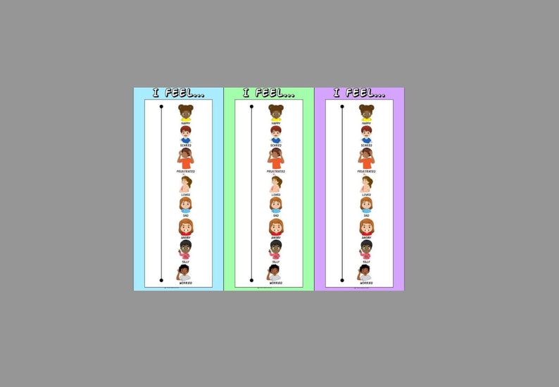 Feelings Scale for Kids/ Interactive Feeling Scale/ Children’s ...