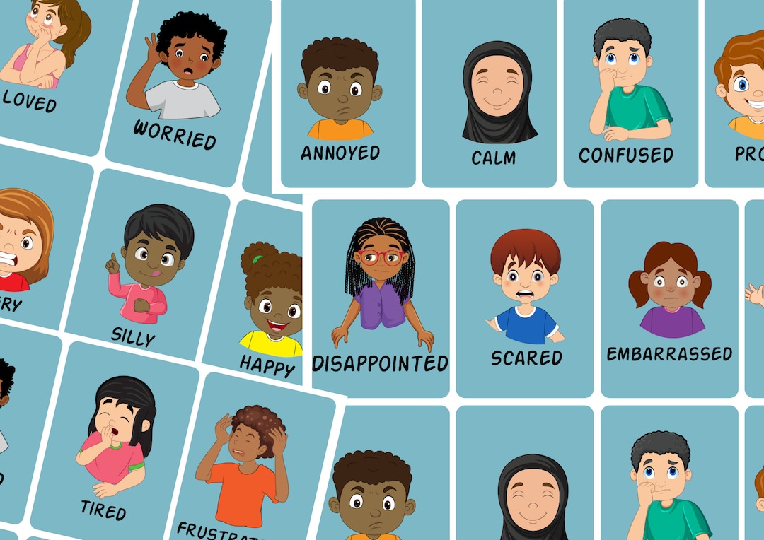 Feeling Cards/ Kids Emotion Cards/ Kids Feeling Deck - Etsy