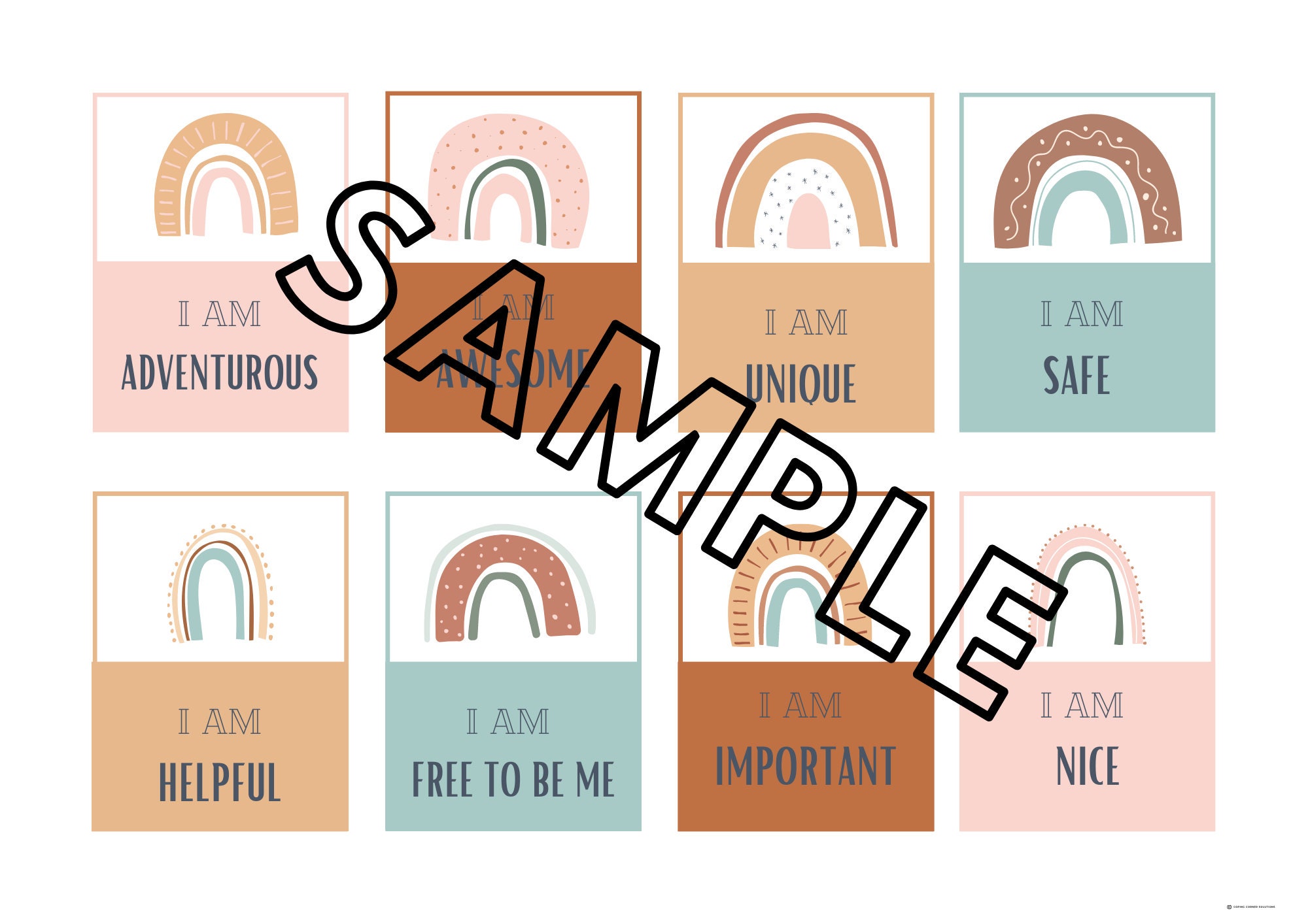 Affirmation Cards for Kids/ Printable Affirmation Cards/ Self- Esteem ...