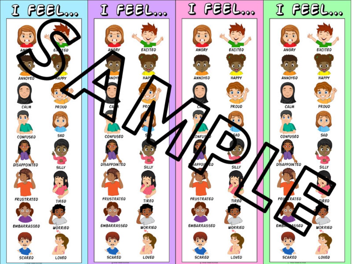 Tableau des sentiments pour les enfants/ Tableau des sentiments ...