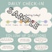 Daily Check-in Poster/mental Health Check-in Poster/ Wellness Worksheet ...