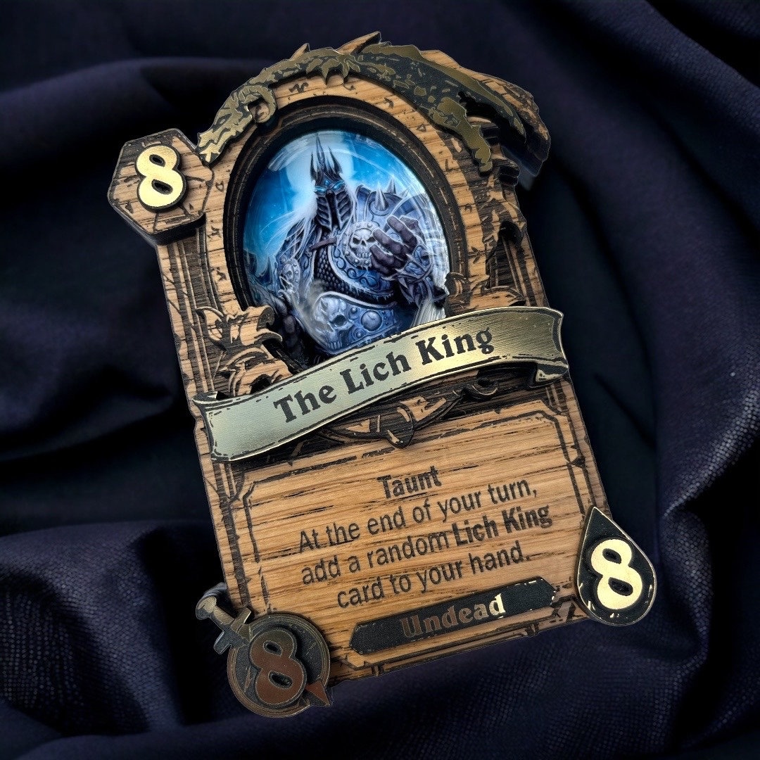 Hearthstone Inspired Custom Personalized Wooden Cards - Etsy