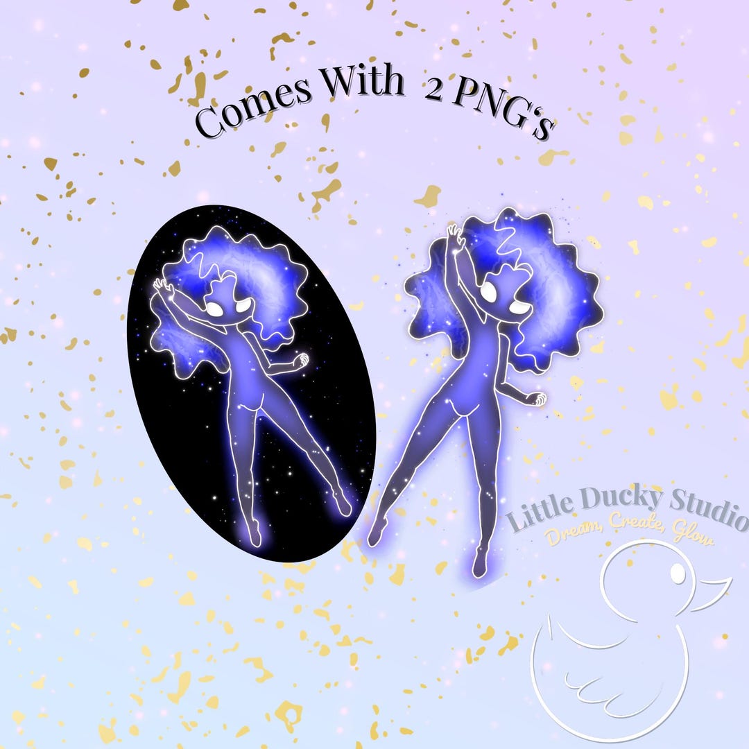 Storm Glowing Sprite Digital Art Download | Magical Girl PNG for Wall ...