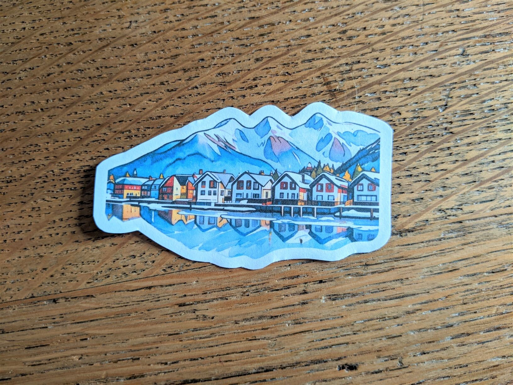Travel to Norway Attractions Sticker Bundle, Preikestolen Cliff, Bergen ...