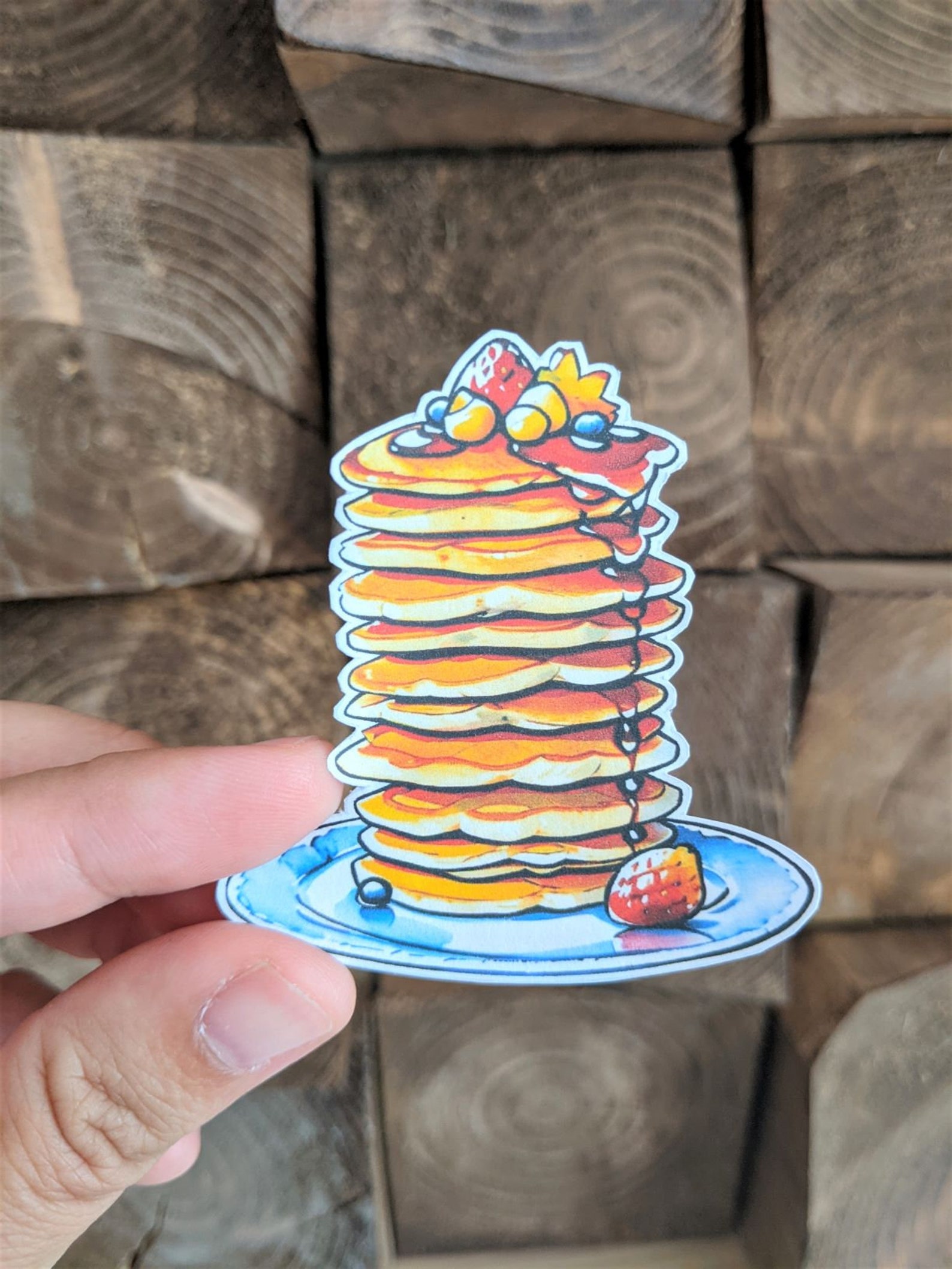 Hearty Breakfast Food Sticker Bundle, Waffles Pancakes Orange Juice ...