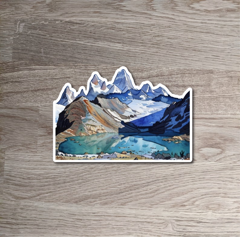 Famous Hiking Mountains Sticker Bundle, Mt Ama Dablam, Matterhorn, Mont ...