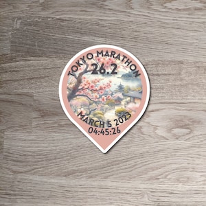 Personalized 2023 Major World Marathon Sticker, 26.2 Miles Full ...
