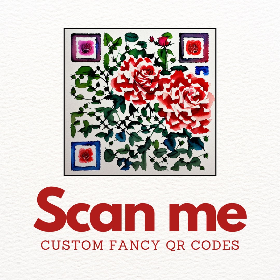 Custom Fancy Image QR Code for Businesses, Small Business, and Personal Use | Unique Barcode for ...