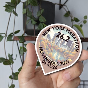 Personalized 2023 Major World Marathon Sticker, 26.2 Miles Full ...