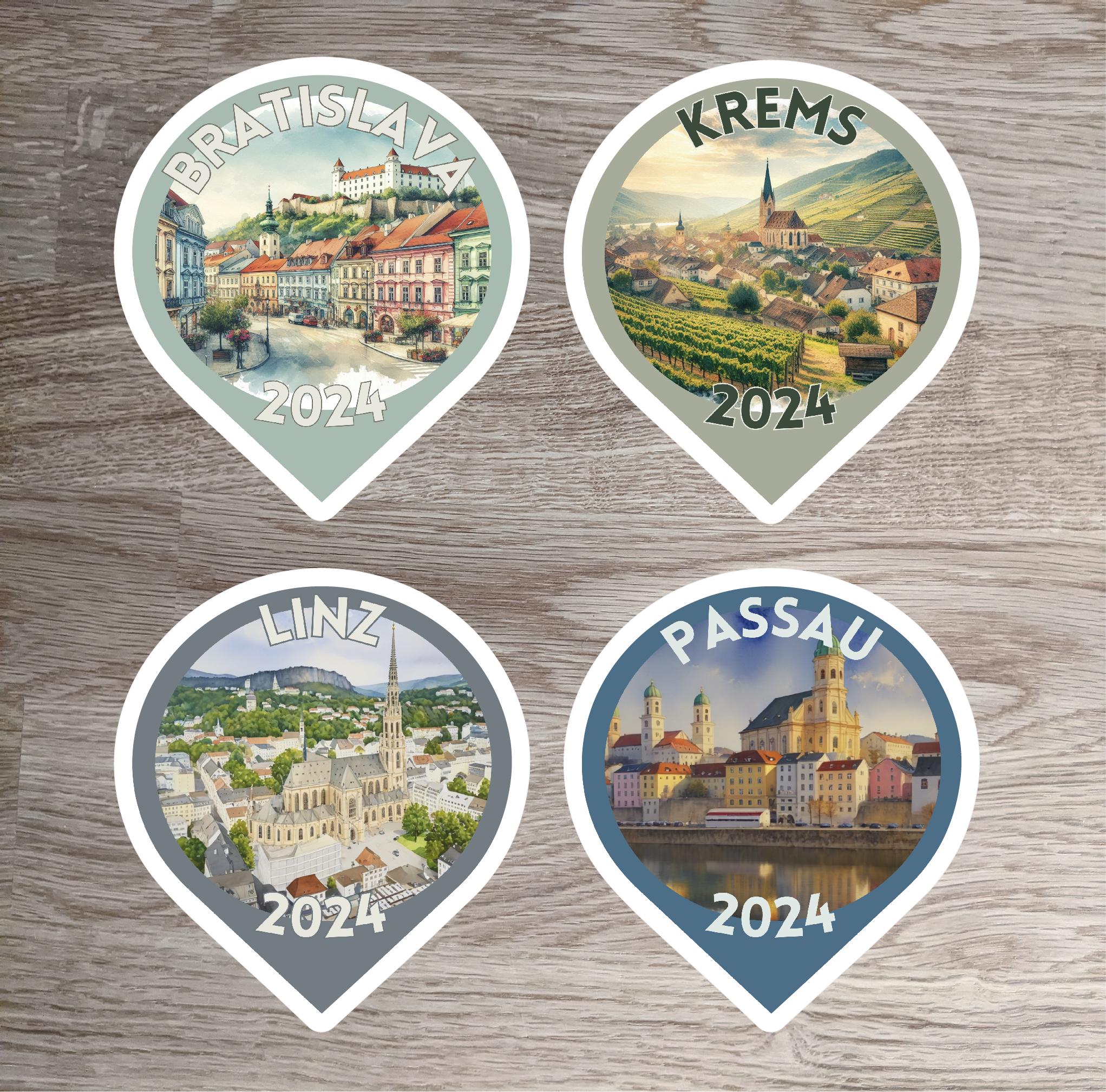 2024 Europe Travel Bucket List Stickers, European Vacation Souvenir ...