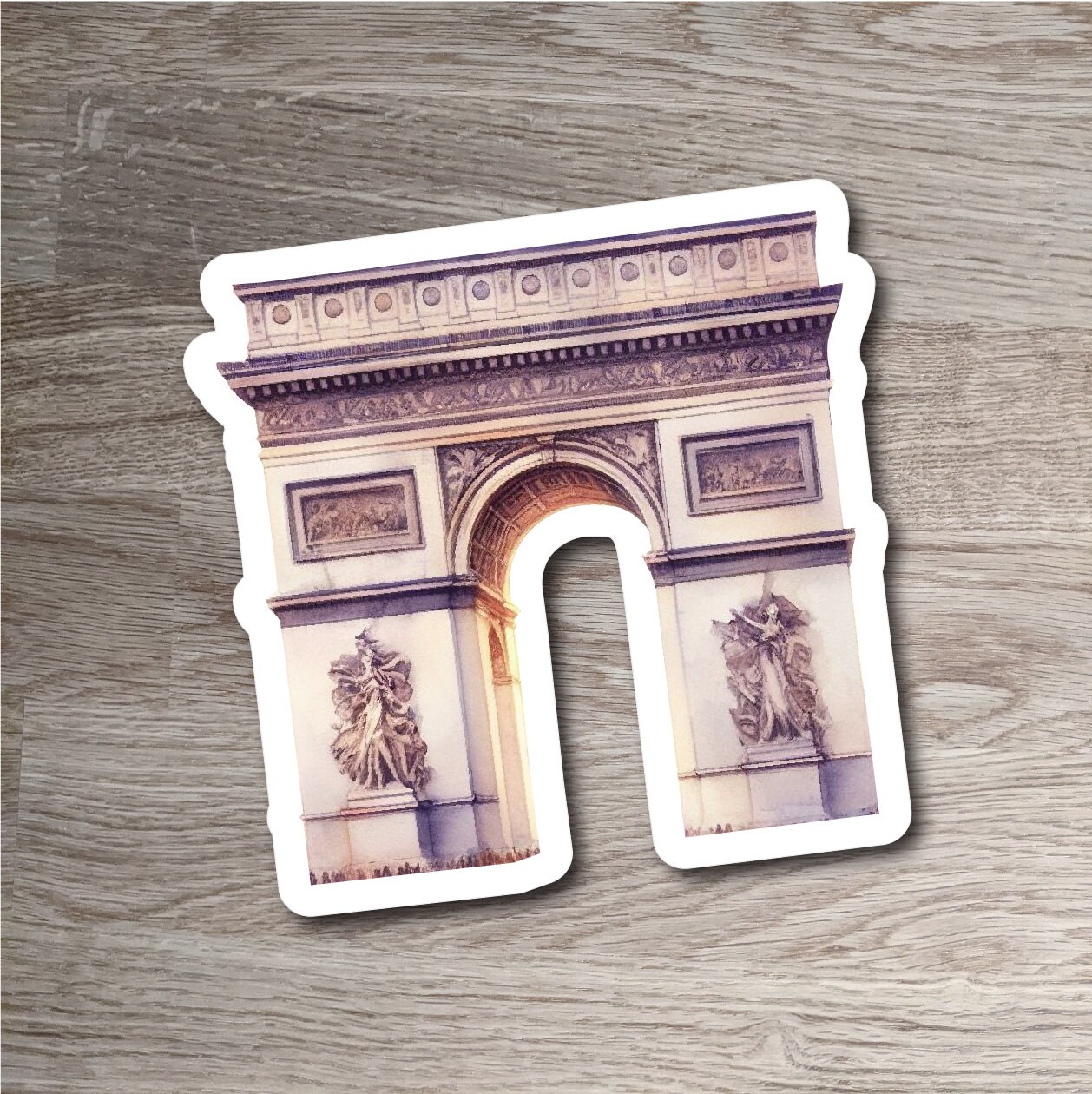 Watercolor Paris Arc De Triomphe Sticker, Europe Travels Sticker ...